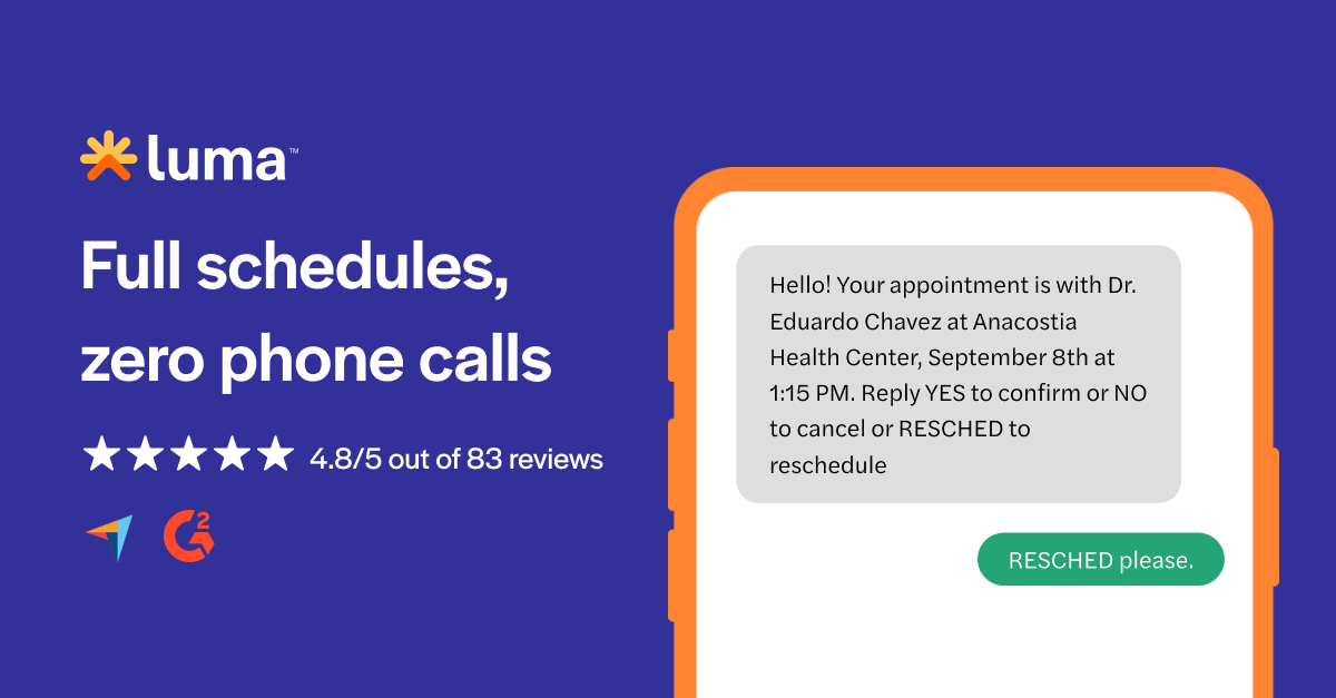 Automated Patient Scheduling Software - Luma